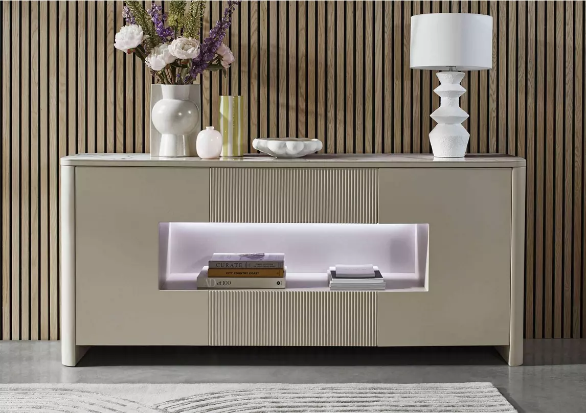 Avorio Sideboard with LED Lights Furniture Village