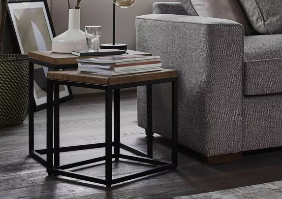 Furniture village nest of tables store