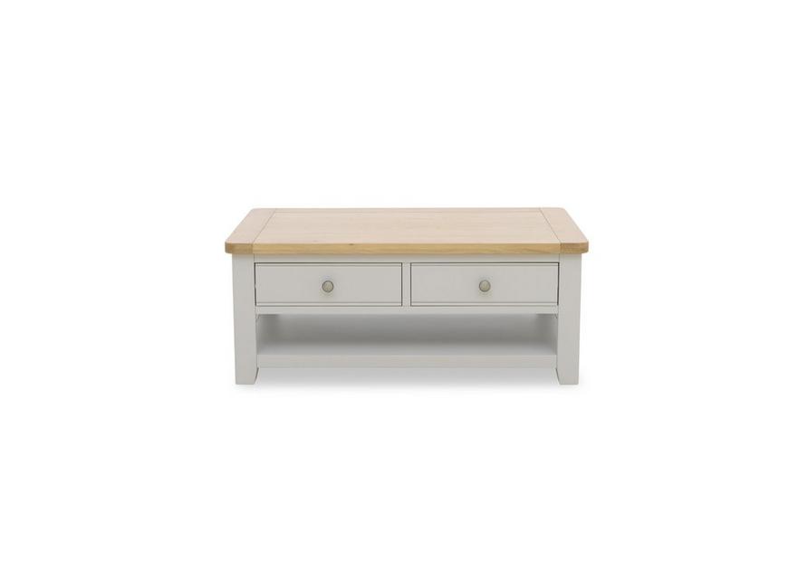 Lewis Storage Coffee Table with Shelf and 2 Drawers - Furniture Village