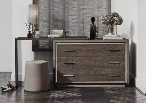 Gray dresser store