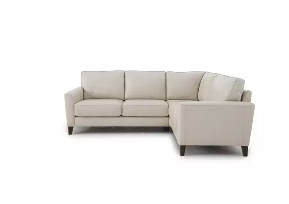 Brondby Small Leather Corner Sofa