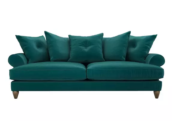 Bronwyn 4 Seater Fabric Scatter Back Sofa The Lounge Co. Furniture Village