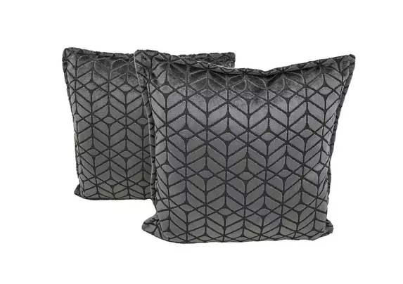 Amora Pair of Symmetry Patterned Fabric Cushions Furniture Village