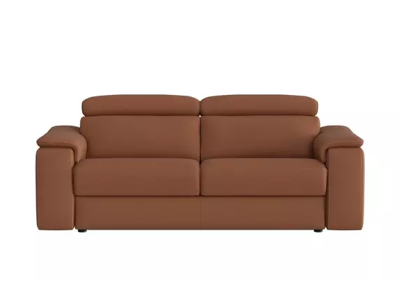 Davide 3 Seater Leather Sofa Nicoletti Furniture Village