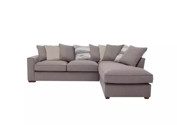 Cory Fabric Corner Chaise Scatter Back Sofa Bed