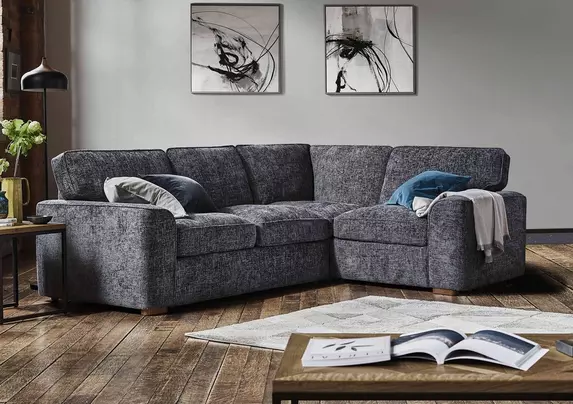 Emilia Small Fabric Corner Sofa Bed Furniture Village