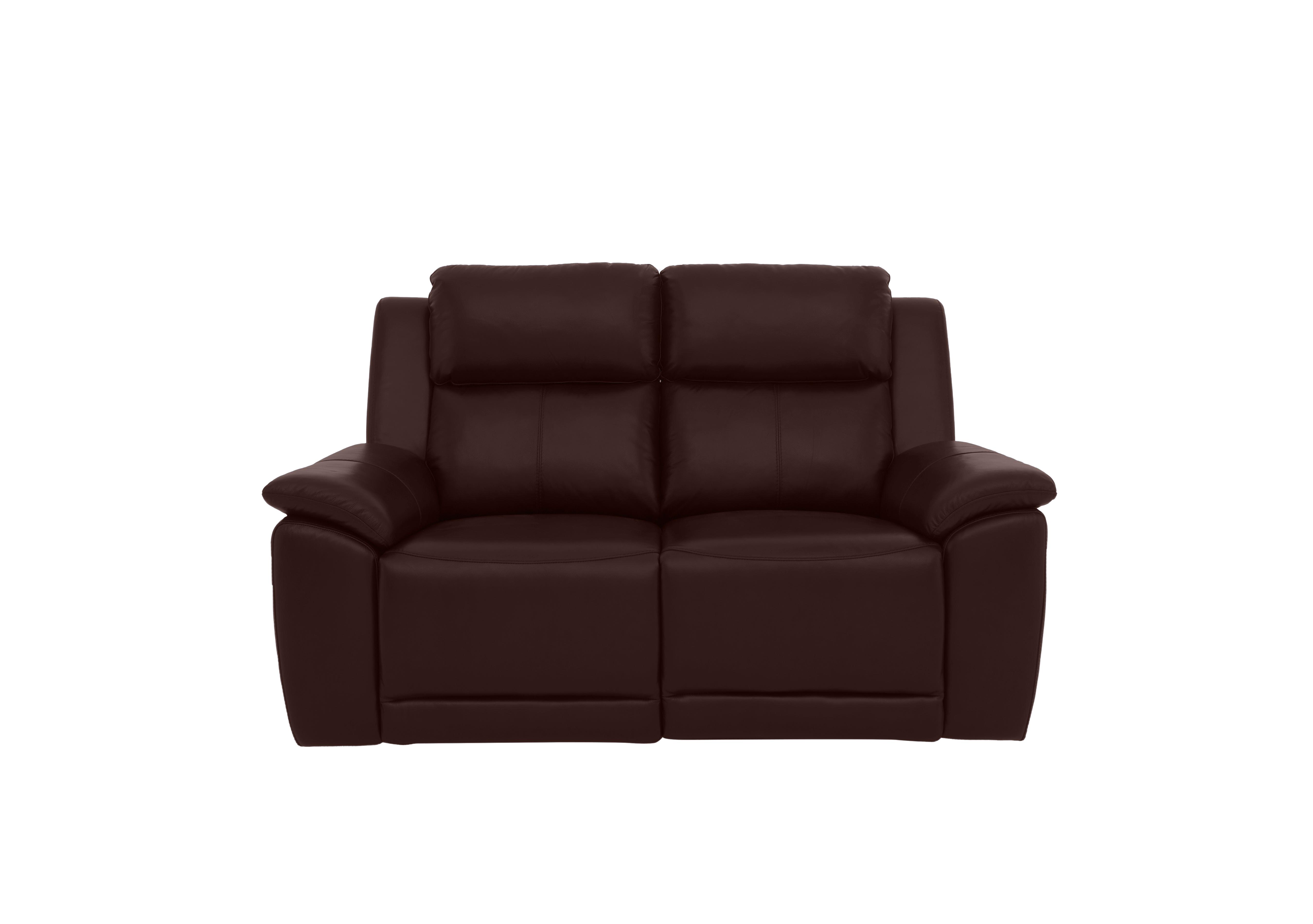 Utah 2 Seater Leather Power Recliner Sofa with Power Headrests and ...
