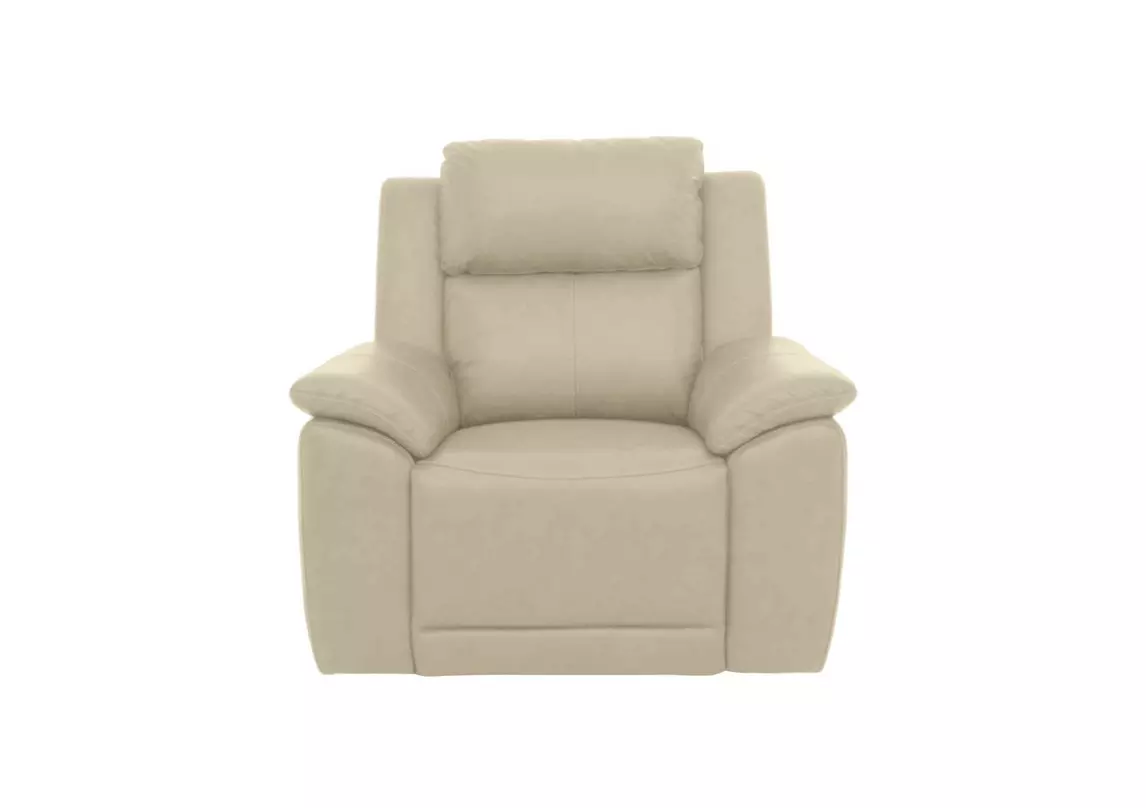 Power recliner with adjustable headrest and lumbar store