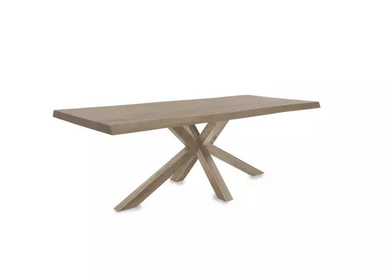 Njord Raw Edge Dining Table with Wood Star Base