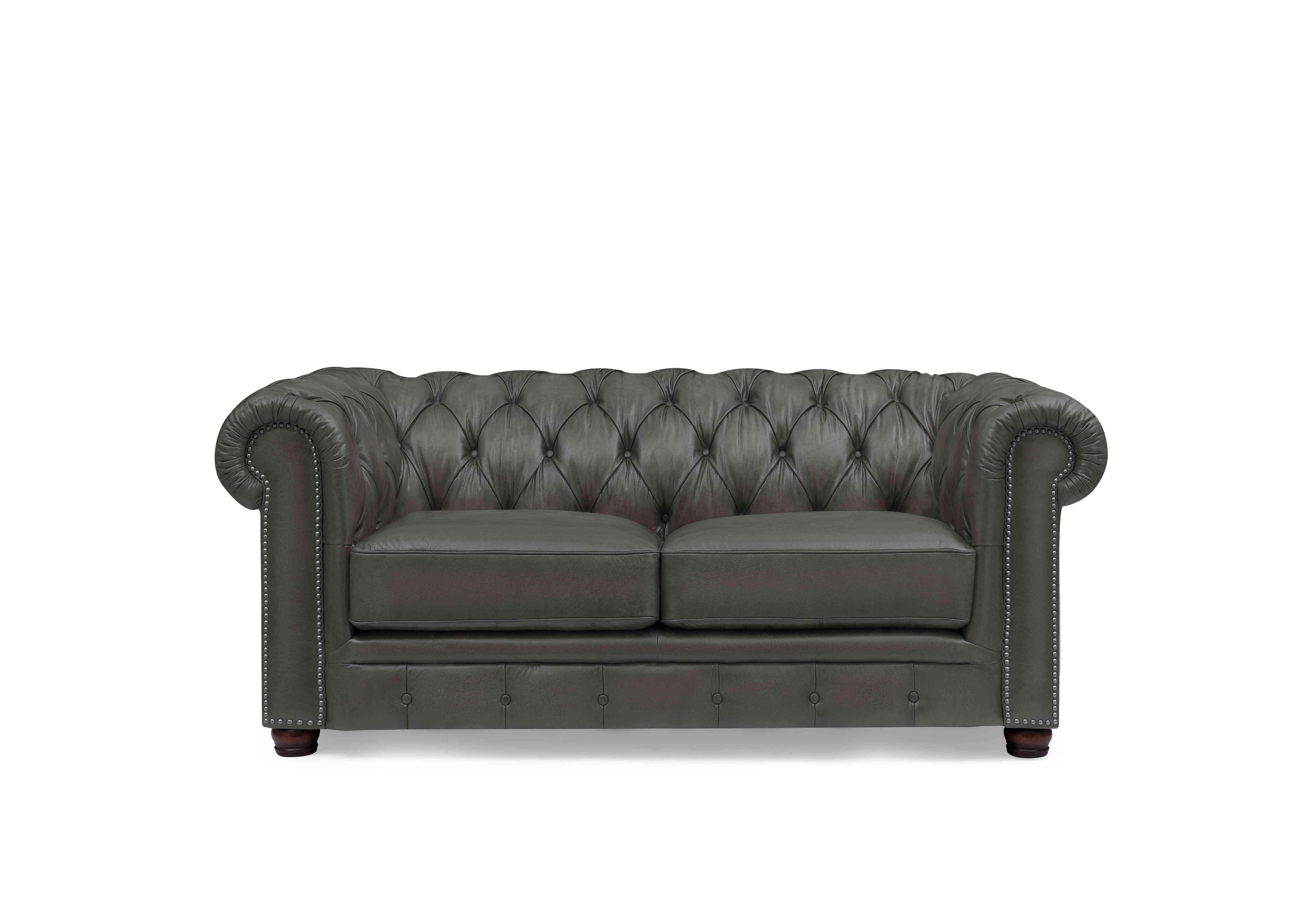 Shackleton 2 Seater Leather Chesterfield Sofa with USB-C - At The Helm ...