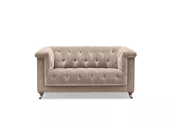 Wallace 2 Seater Fabric Chesterfield Sofa with USB C At The Helm Furniture Village