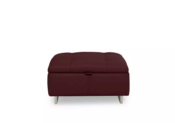Moet Large Leather Storage Footstool