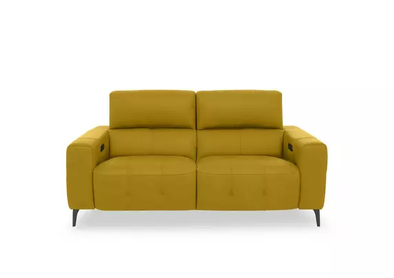 Yellow reclining sofa store