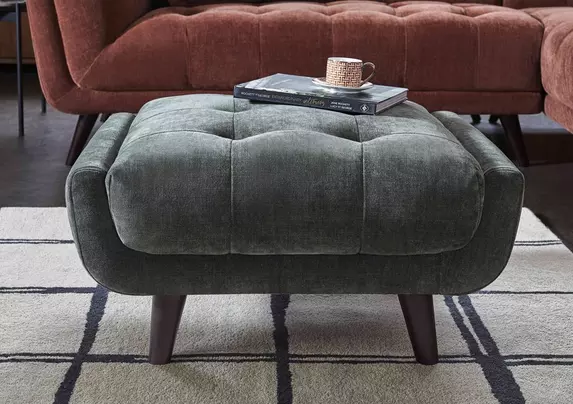 Small fabric footstool store