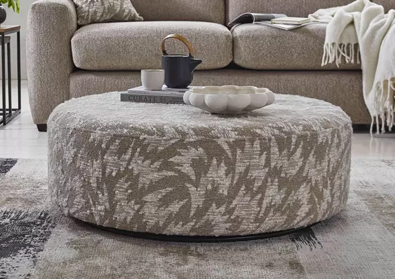 Harper Round Footstool