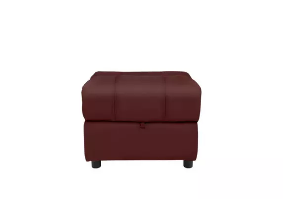Moreno Leather Storage Footstool