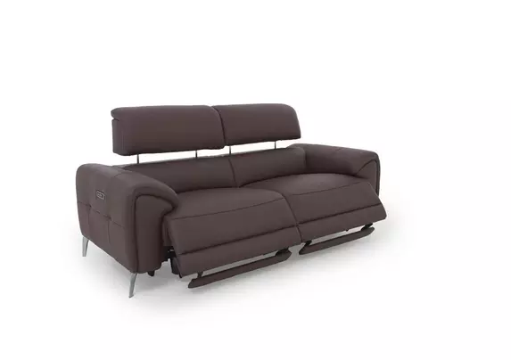 Heated leather couch store