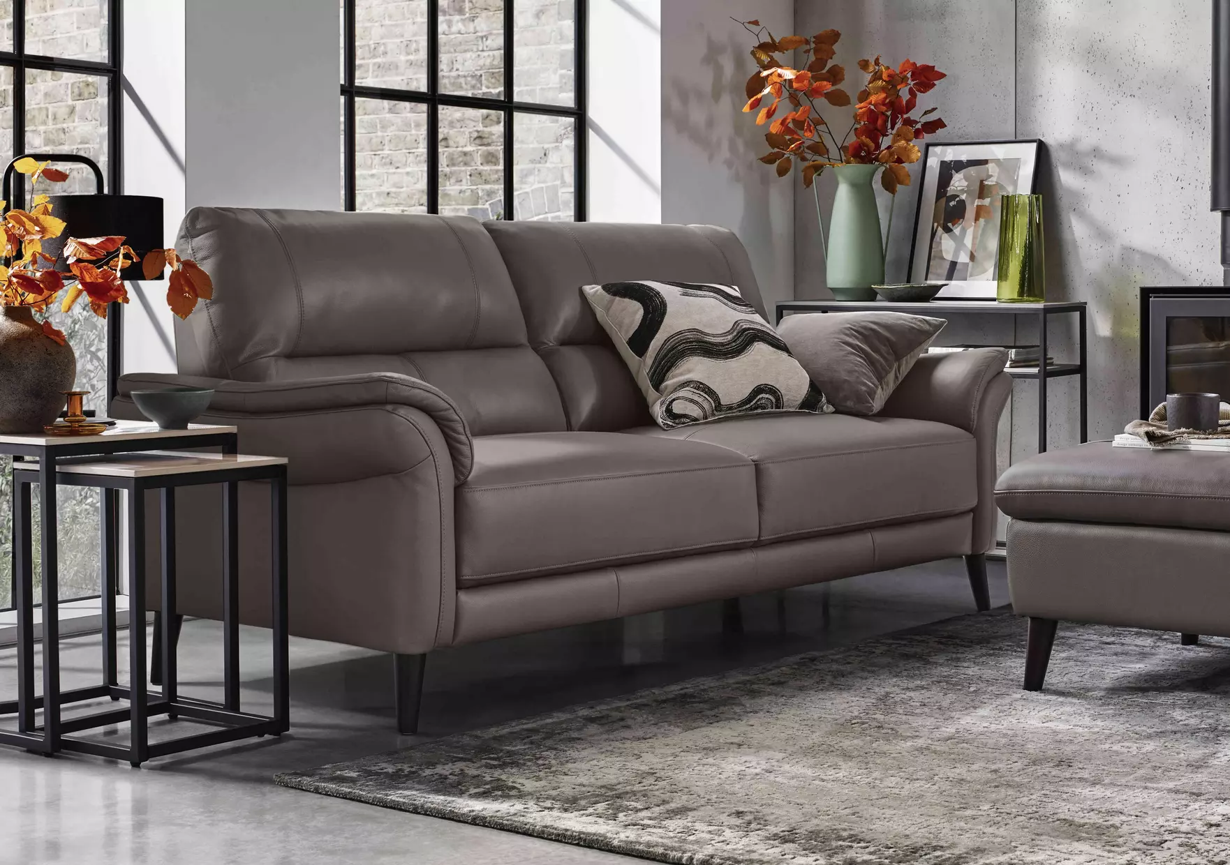Winner 2 Seater Leather Sofa - Furniture Village